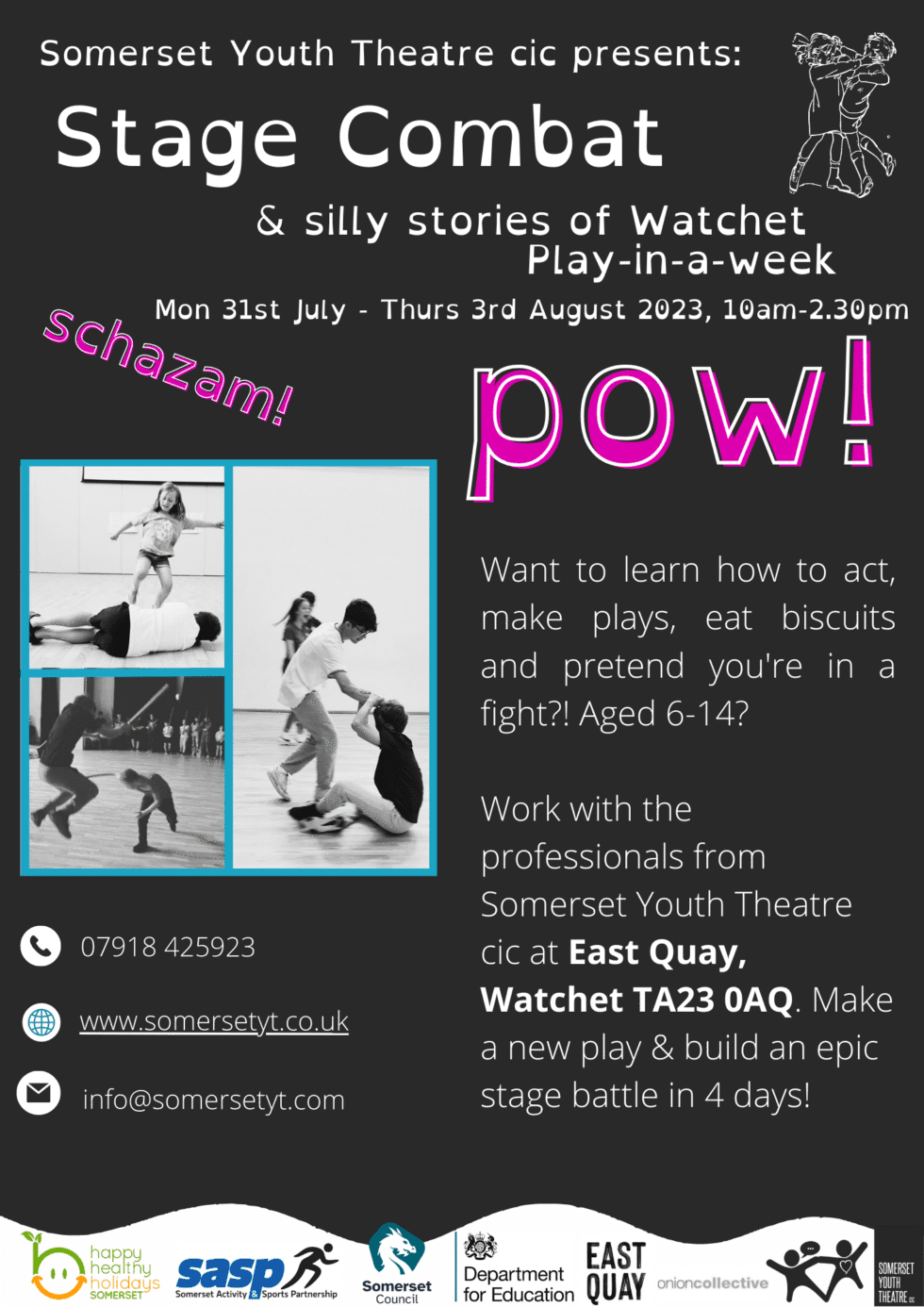 Watchet: Stage Combat & Silly Stories - Somerset Youth Theatre